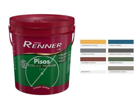 Tinta piso saibro balde 18l ppg renner - Tinta para Parede / Madeira ...
