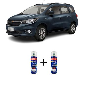 Tinta Spray Automotiva Azul Eclipse GM 300ml + Spray Verniz 300ml ...