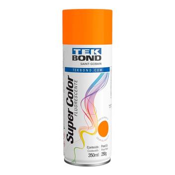 Tinta Spray Tekbond Laranja Fluorescente Neon Uso Geral 350Ml Laranja - Tinta Spray para Parede ...