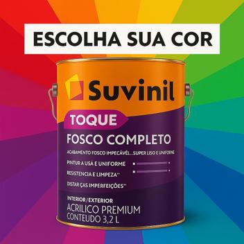 Tinta Suvinil Fosco Completo 3,2L Cores Personalizadas Lavável - Tinta ...