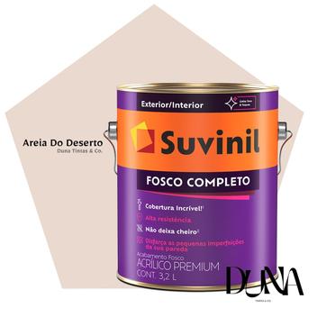 Tinta Suvinil Fosco Completo Paredes e Tetos 3,2L Areia - Tinta para ...