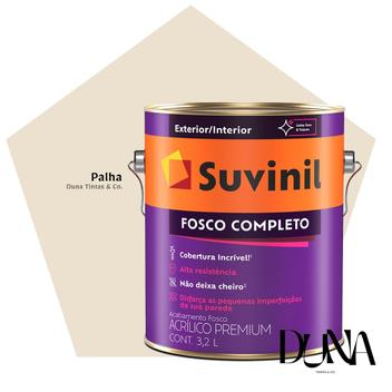 Tinta Suvinil Fosco Completo Paredes e Tetos 3,2L Palha - Tinta para ...