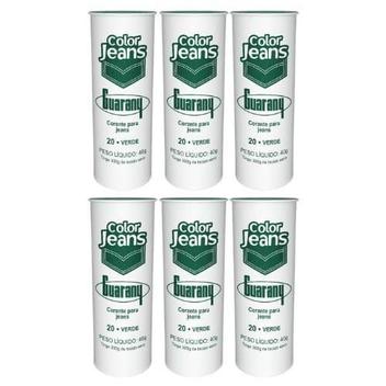 Tinta Tecido Corante (6U) Color Jeans Tintol Guarany Verde - Tinta de ...