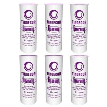 Tinta Tecido Tingecor Guarany 40G (6 Unidades) Vinho Tintol - Tinta de ...
