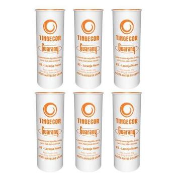 Tinta Tecido Tingecor Guarany 40G Tintol (6U) Laranja Neon - Tintas ...