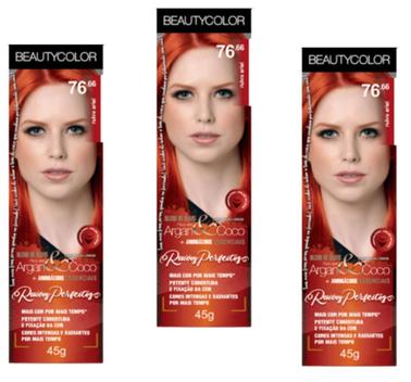 TINTURA BEAUTY COLOR CREME ARGAN COLORS 03x96.44 RUIVO CLARO ...