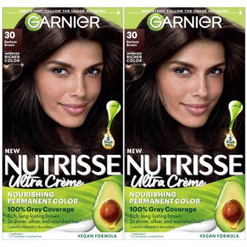 Tintura de cabelo Garnier Nutrisse Creme Nutritivo 30 Castanho Mais Escuro - Tinta de Cabelo ...