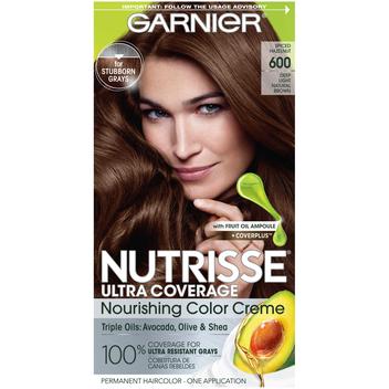 Tintura de Cabelo Garnier Nutrisse Ultra Coverage - Castanho Escuro 600 - Tinta de Cabelo ...