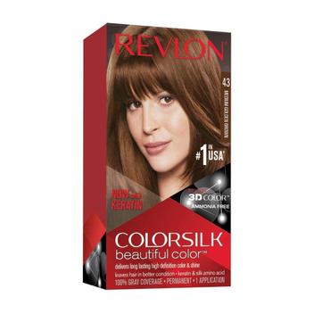 Tintura de cabelo Revlon Colorsilk Beautiful Color 43 Marrom Dourado ...