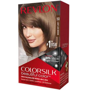 Tintura de Cabelo Revlon Colorsilk Permanente - Louro Cinza Claro 50/5A ...