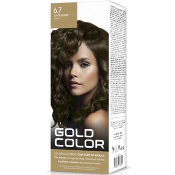 Tintura Gold Color 6.7 Chocolate - Tinta de Cabelo - Magazine Luiza
