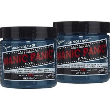 Tintura para cabelo MANIC PANIC Classic Mermaid Neon Ocean Blue 118 ml ...