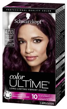 Tintura para cabelo Schwarzkopf Color Ultime 4.33 Ultra Deep Violet ...
