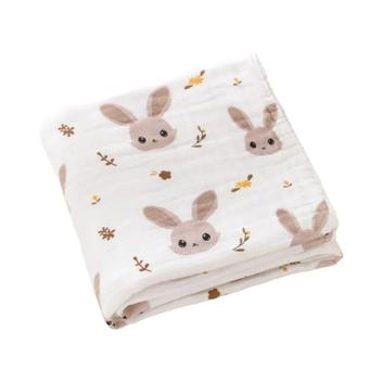 Toalha de Banho Bebê Recém-Nascido - 4 Camadas de Algodão - Swaddle ...