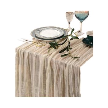 Toalha de Cheesecloth Boho - Gaze Longa para Decoração Romântica ...