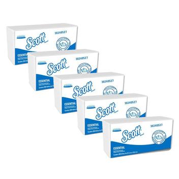 Toalha De Mãos Interfolhada Scoot Brand 200 Folhas Kit 5 - Kimberly ...