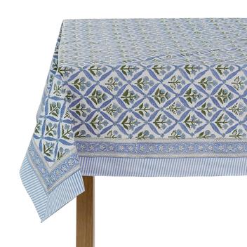 Toalha de mesa Ridhi Steel Blue 152x229cm Retangular 100% algodão ...
