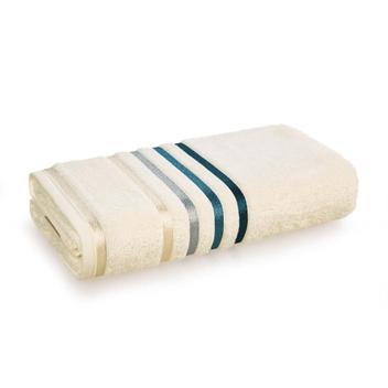 Toalha De Rosto Lumina Karsten 48X80 Ivory Petroleo Algodão - Toalha de ...