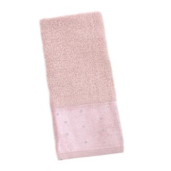 Toalha Lavabo Cristal - 3462 VELUDO ROSA - First Class - Toalha de ...