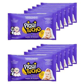 Toalhas Umedecidas Piquitucho Pratic com 48 Unidades - Kit de 12 ...