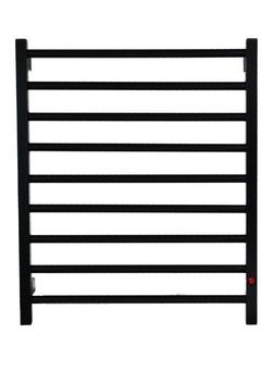 Toalheiro Térmico Grande de Parede Preto Fosco com 9 Barras 220V ...