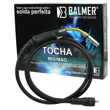 Tocha Solda Mig Mag Balmer TMG360 3 metros arame 0.8 a 1.2mm - Tocha ...