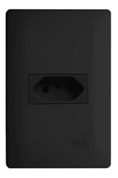 Tomada 10a 4x2 Habitat Black Preta Fame Facil Instalação - Tomadas ...