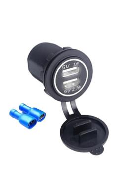 Tomada 12/24V Usb Veicular Led Branco 2 Saídas 1.0A E 2.1A - Tomada Usb ...
