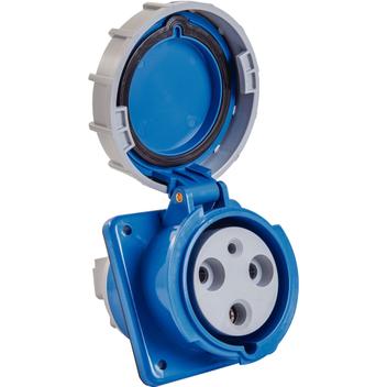 Tomada de Embutir Industrial 2P+T 125 A 220-250 Vca 6 H Tramontina ...