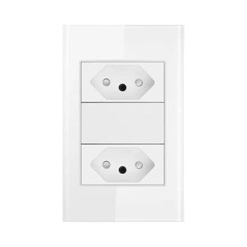 Tomada de Parede com USB, Tipo-C e RJ45 - Painel de Vidro Temperado ...