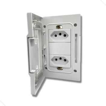 Tomada Dupla 10 e 20amp 4x2 Prova D'agua Ip55 Area Externa Kalop ...