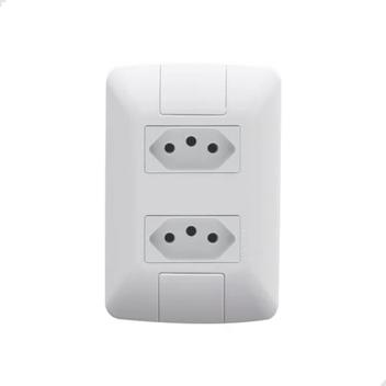 Tomada Dupla 20A 4X2 Embutir Parede Aria Branca Tramontina - Tomadas ...