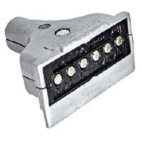 Tomada Engate Retangular 6 Pinos Aluminio 24V Macho - ENGATCAR - Engate ...