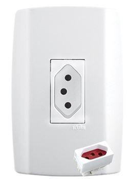 Tomada Ilumi Slim 20A Vertical Branca - Tomadas - Magazine Luiza