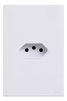 Tomada Simples 20A Glass Espelho Em Acrilico Branco Lumenx - Tomadas ...