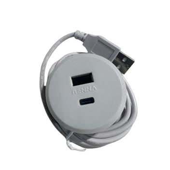 Tomada USB Duplo de Embutir em Móveis Pronta Entrega - RGM - Módulo de ...