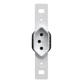 Tomada vertical 2p+t 10a/250v sem placa mectronic mill - Tomadas ...