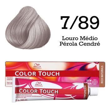 Tonalizante 7/89 Louro Médio Pérola Cendré Touch Wella Professionals ...