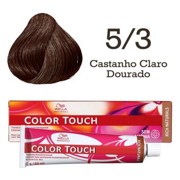 Tonalizante Color Touch 5/3 Castanho Claro Dourado Wella Professionals ...
