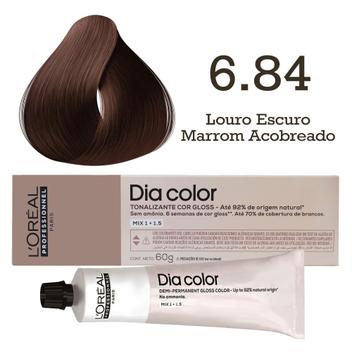 Tonalizante Dia Color 6.84 Louro Escuro Marrom Acobreado - L'oreal ...