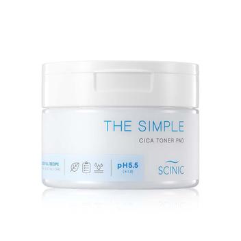 Toner Pad SCINIC The Simple Cica 60 unidades com certificação vegana ...