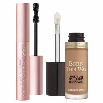 Too Faced Kit - Máscara de Cílios + Corretivo Líquido Chestnut ...