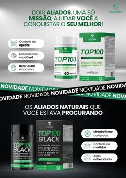 Top 100 black c/60caps - TOPP BLACK - Termogênico - Magazine Luiza