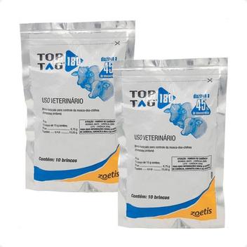 Top Tag 180 Brinco Inseticida Controle De Moscas 20 Brincos - Zoetis ...