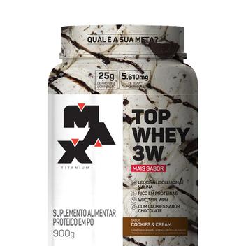 Top Whey 3W Max Titanium (900g) Cookies & Cream - Whey Blend - Magazine ...
