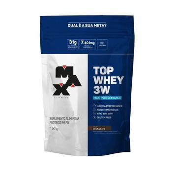 Top Whey 3W Refil (1,8kg) - Sabor: Mais Performance - Chocolate - Max ...