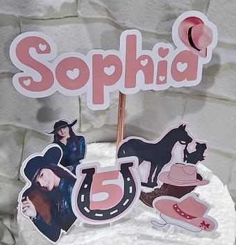 Topo Topper de Bolo da Ana Castela Decoração Confeitaria Festa ...