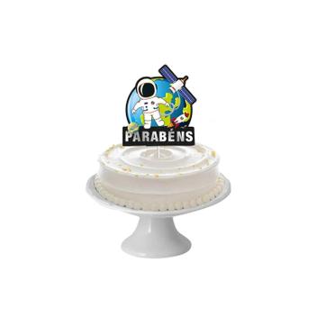 Topper De Bolo Topo Decoração Tema Espacial - Regina Festas - Topo de ...