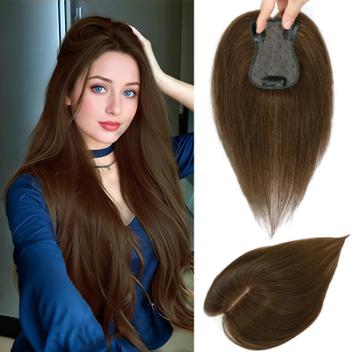 Toppers OLLAVO 360 3D Bangs Clip Real Human Hair Women - Grampo de ...