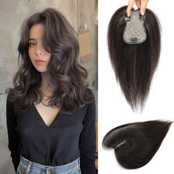 Toppers OLLAVO 360 3D Bangs Clip Real Human Hair Women - Grampo de ...